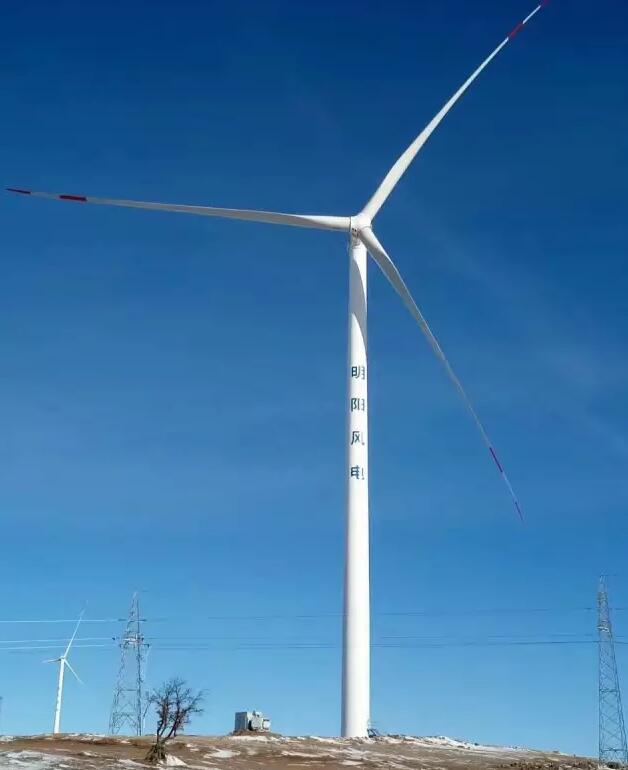 明阳风电战略性拳头产品（MySE3.0）首个示范项目首台机组顺利并网发电！